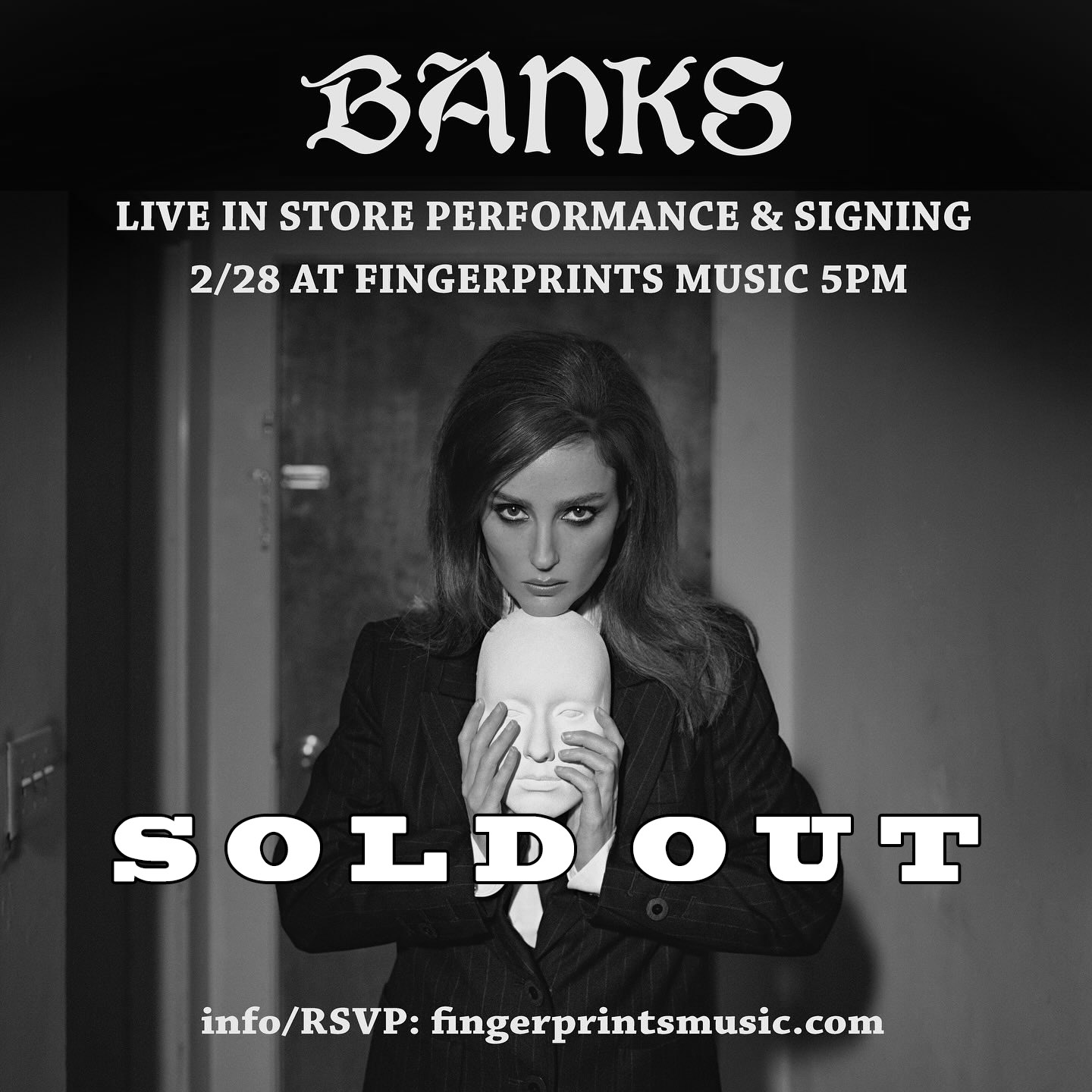 BANKS Live In-Store Performance and Signing Friday 2/28 at 5pm ...